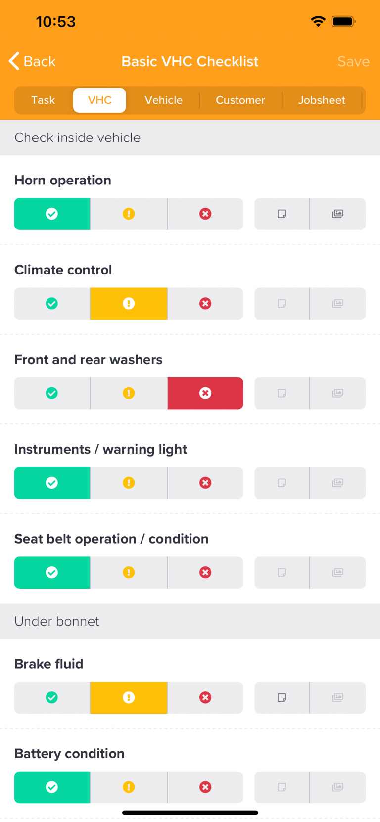 Technician Companion App & VHC | VGM Add On | Motasoft