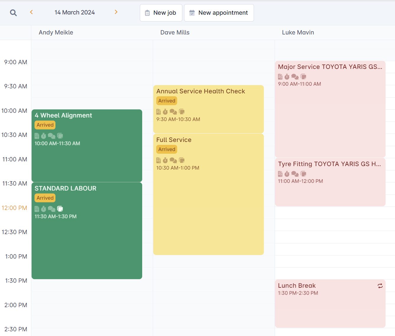 Scheduler | Customise your garages scheduler | Motasoft